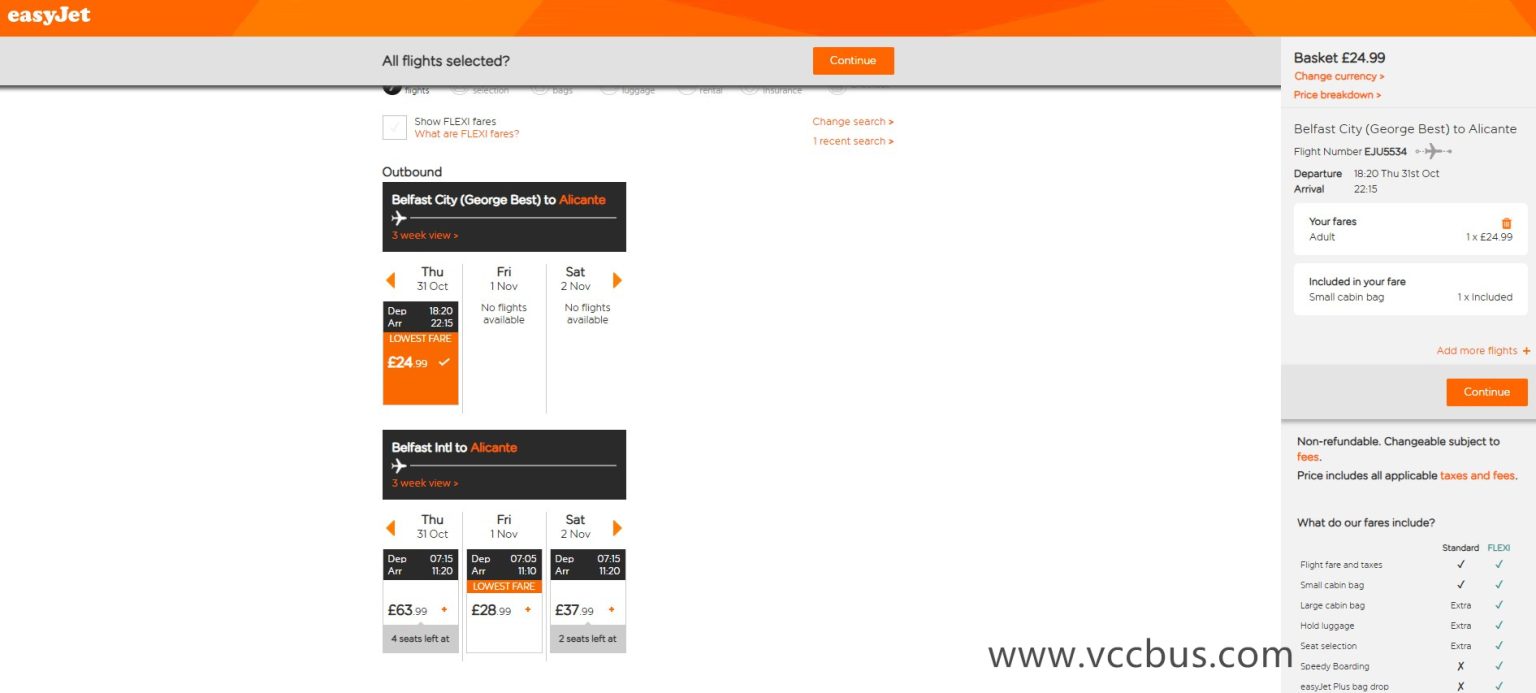欧洲easyJet易捷航空通过官网预定国际航班机票操作步骤教程虚拟信用卡订机票 – VCCBUS