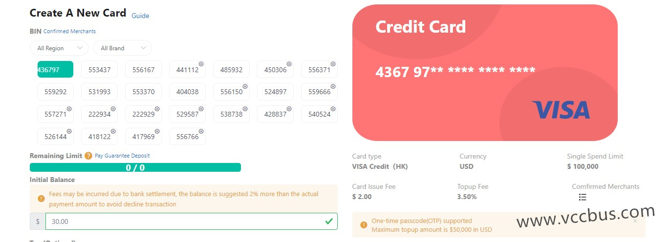 FotonCard虚拟卡平台手续费都有哪些？最新FotonCard邀请码388832 – VCCBUS