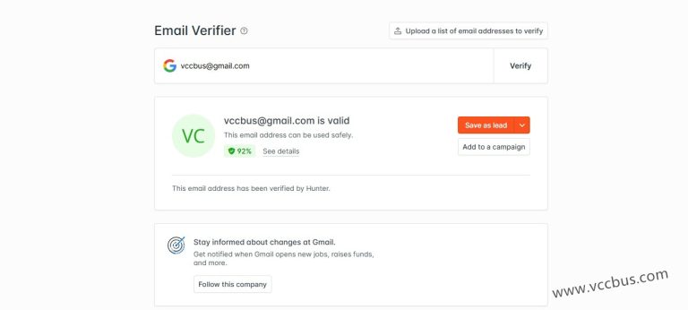 Hunter—外贸拓客EDM邮件营销Email采集验证工具教程评测 – VCCBUS