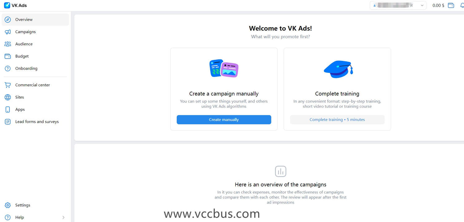 俄罗斯社交媒体VK Ads广告投放教程VK广告开户付费投流教学 – VCCBUS