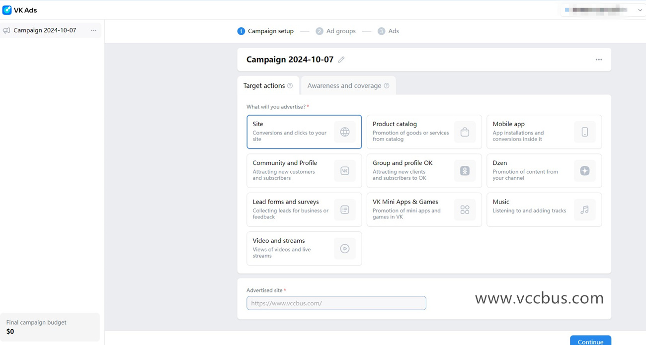 俄罗斯社交媒体VK Ads广告投放教程VK广告开户付费投流教学 – VCCBUS