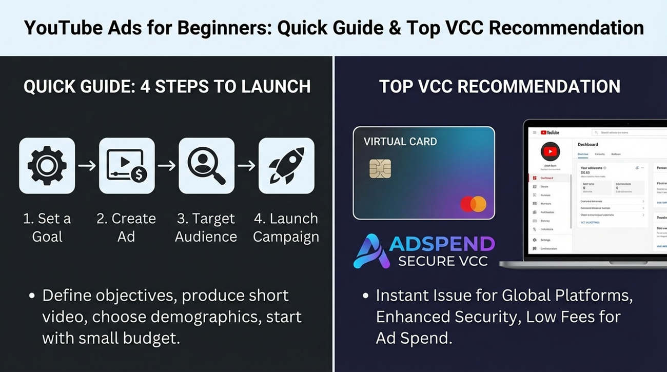 YouTube Ads for Beginners: Quick Guide & Top Virtual Credit Card ...